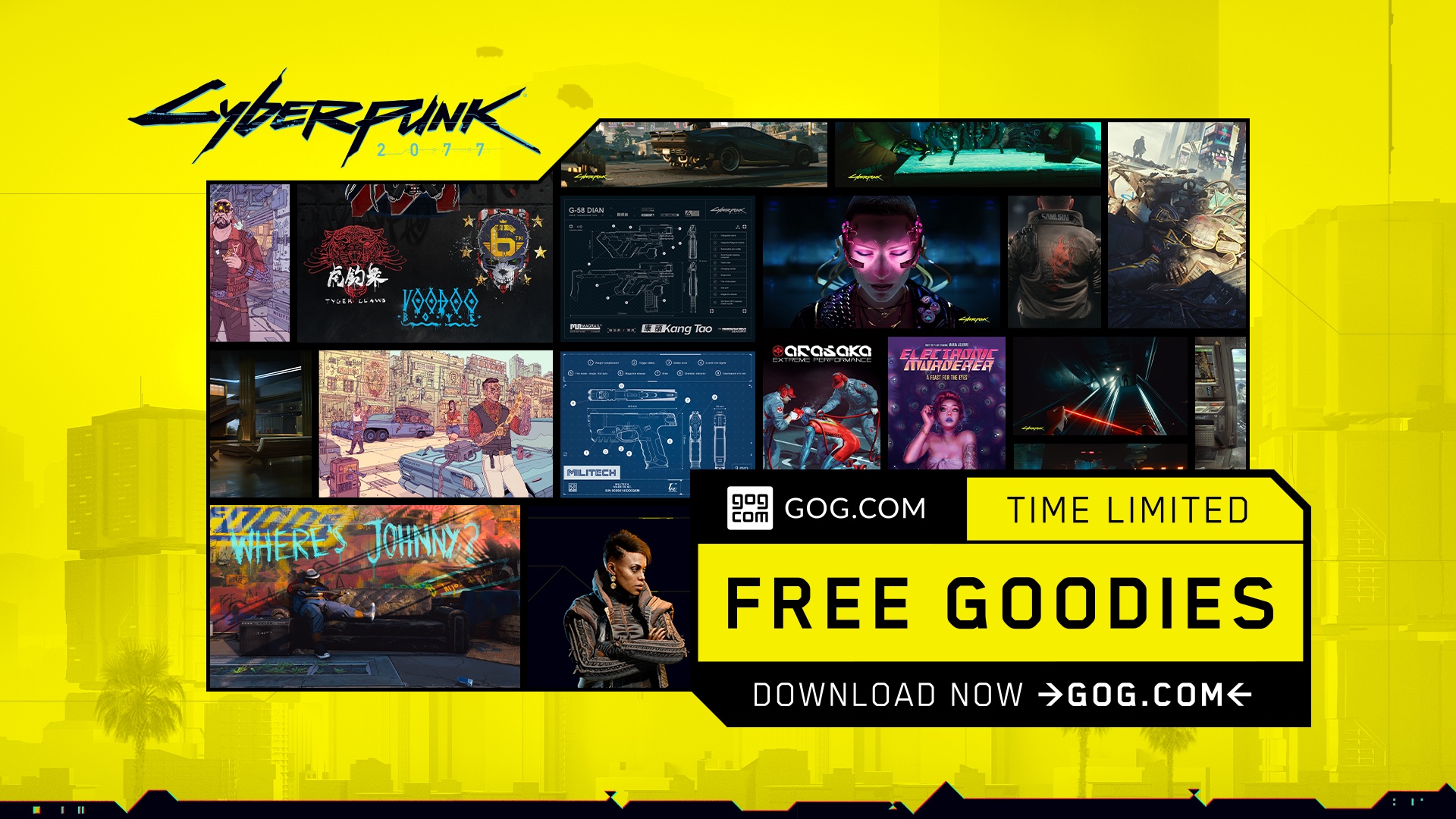 Cyberpunk 2077: GOG celebra il gioco con 4GB di contenuti digitali ...